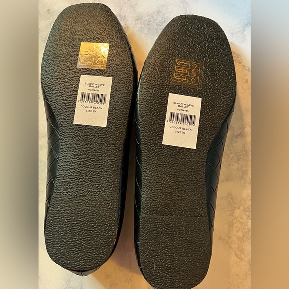 Evans | Shoes | Black Weave Ballet Flats Wide | Poshmark